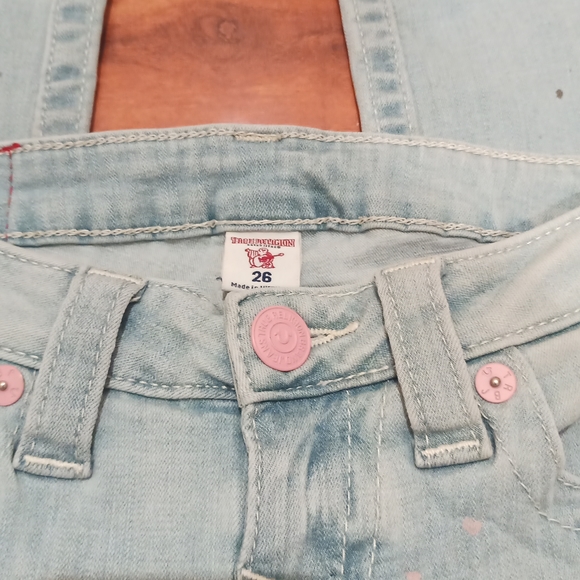 True Religion | Jeans | True Religion Pink Paint Splatter Skinny Jeans ...